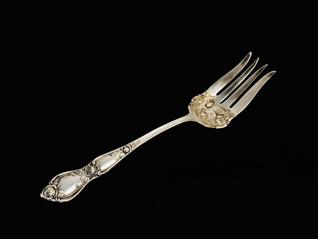 Antique Silver Plate Cold Meat Fork Rose 1903 by R.C. Co. Rogers ...