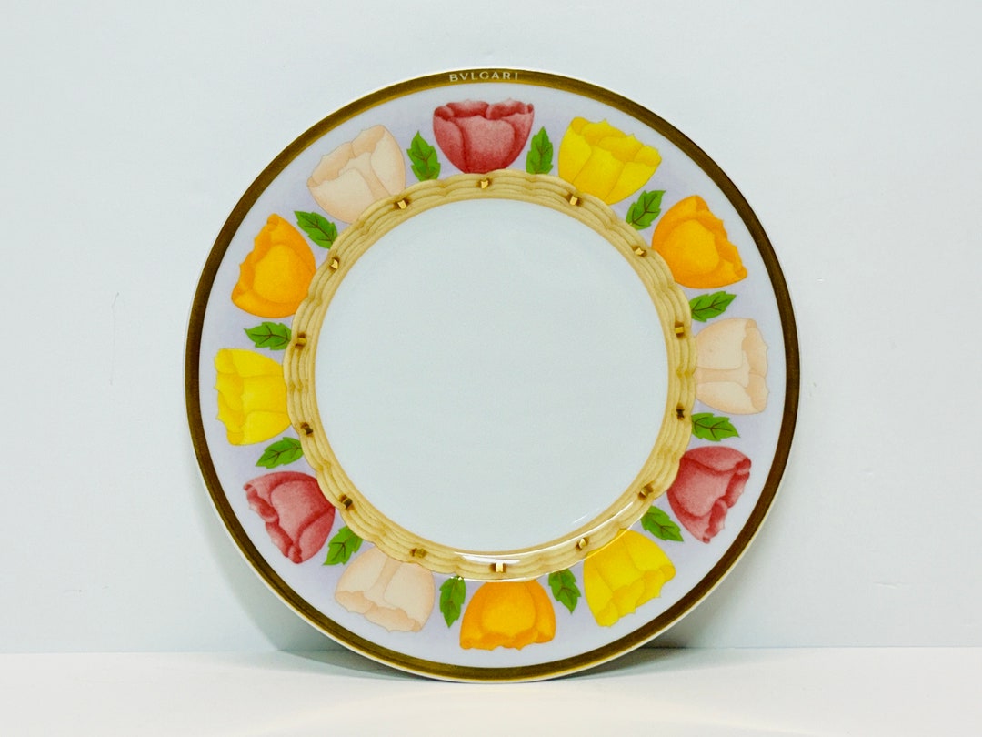 Bvlgari Le Rose Wall Plate 7 1/4 Rosenthal Bulgari Germany - Etsy