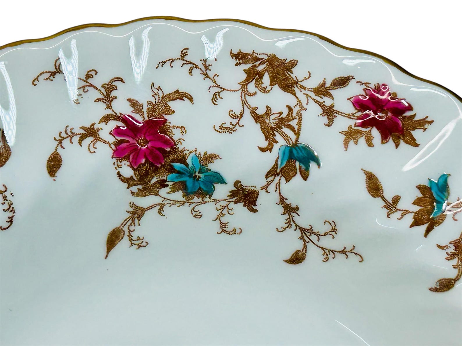 Set of 4 Vintage Minton Ancestral Rimmed Soup Bowls S-376 Wreath ...