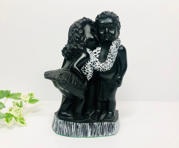 Vintage Frank Schirman Kehoni the Kiss Black Coral Sculpture - Etsy