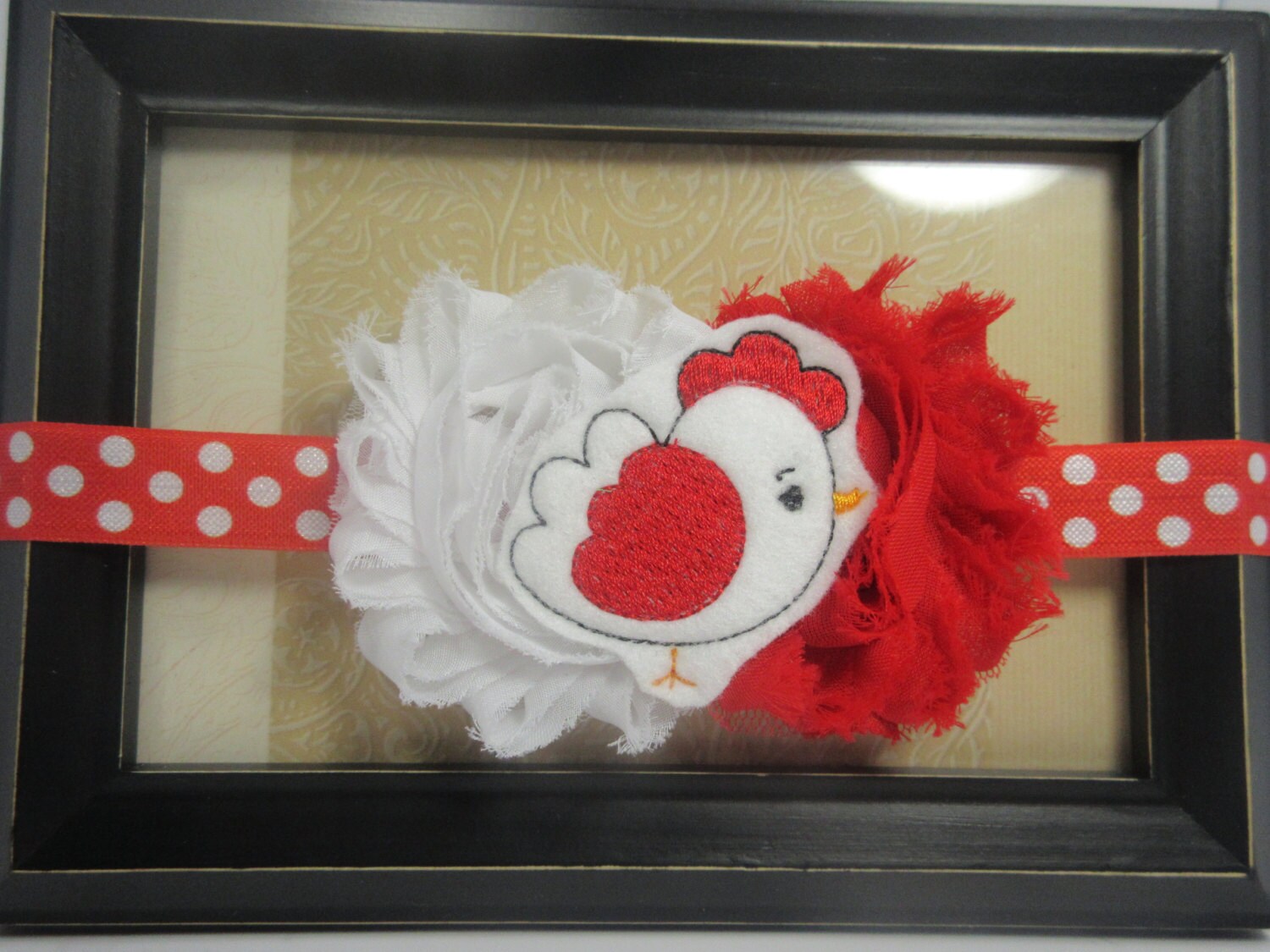 Chicken Headband Bird Headband Hen Hair Bow Polka Dot Bow | Etsy