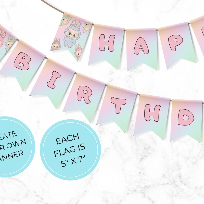 Pastel Bunting - Etsy