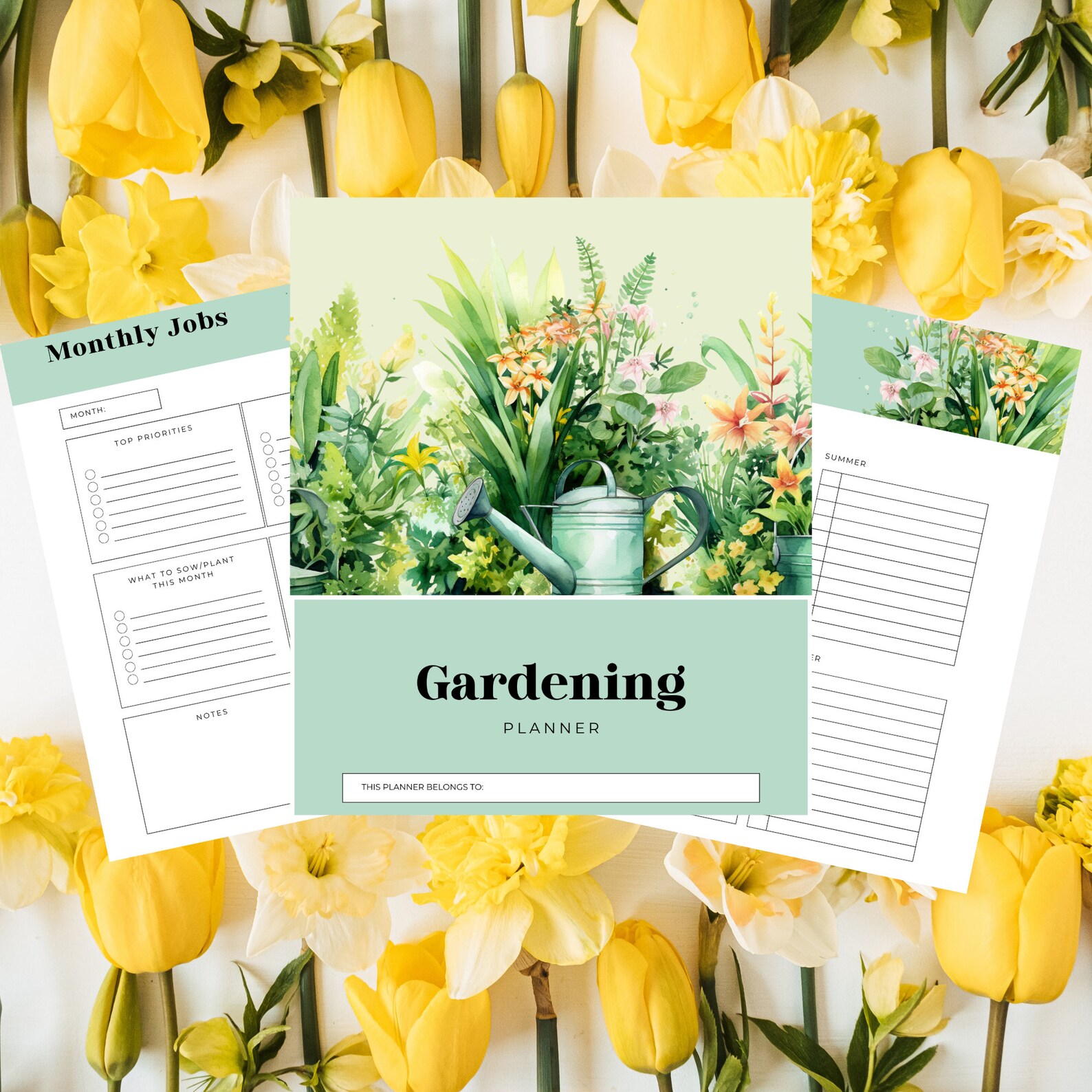 Printable Gardening Planner Template, Edit in Canva, Garden Lovers Last ...