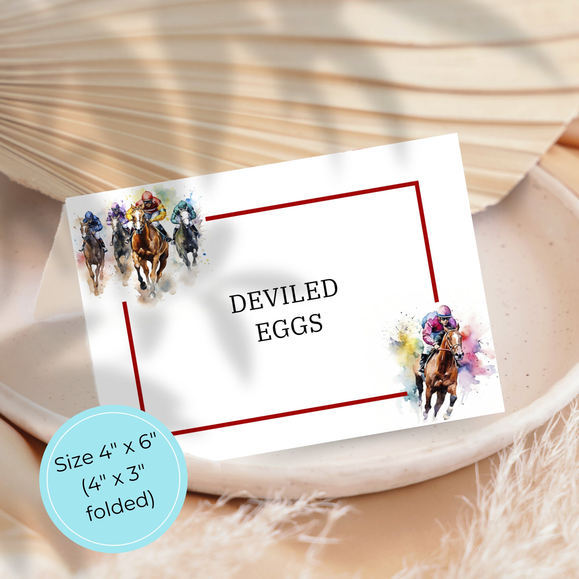 Editable Horse Racing Food Labels Template, Kentucky Derby Party ...