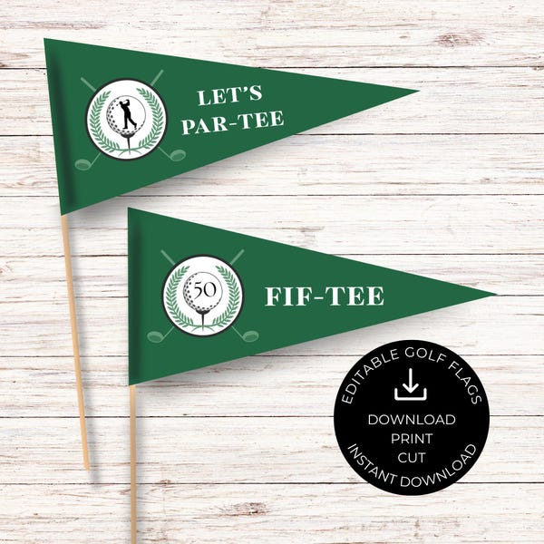 Printable Golf Flags - Etsy