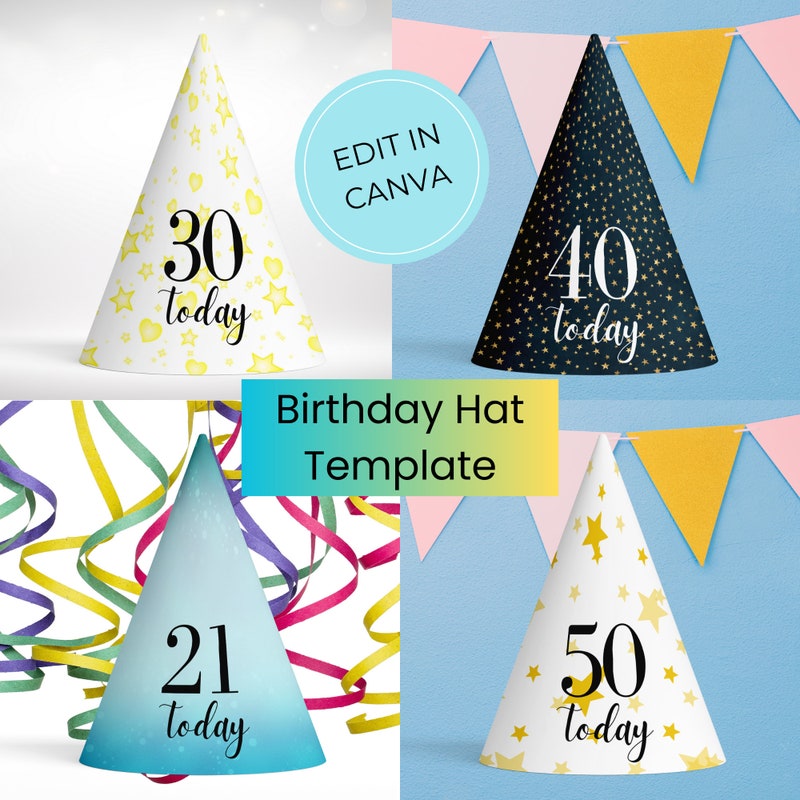 Custom Paper Party Hats - Etsy