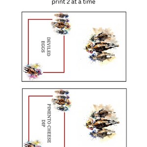 Editable Horse Racing Food Labels Template, Kentucky Derby Party ...