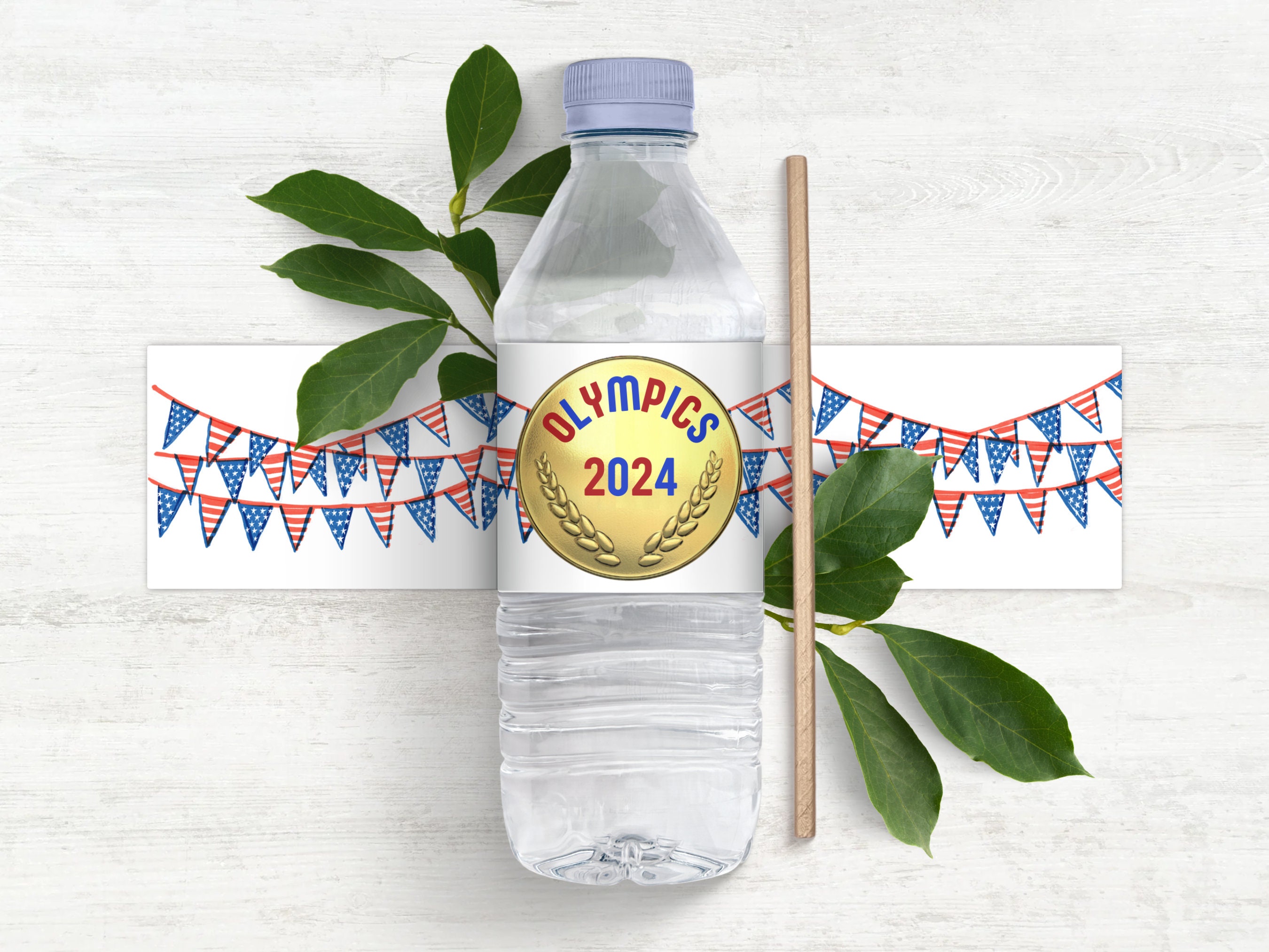 Hydration Station Sign & Water Bottle Labels, Sports Watch Party ...