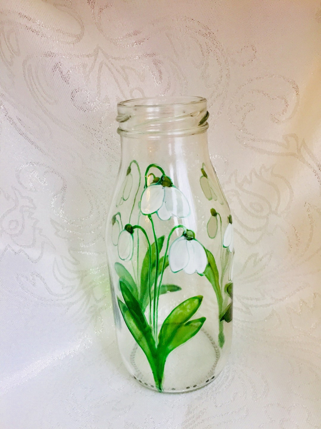Snowdrop Vase, Small Milk Bottle - Etsy