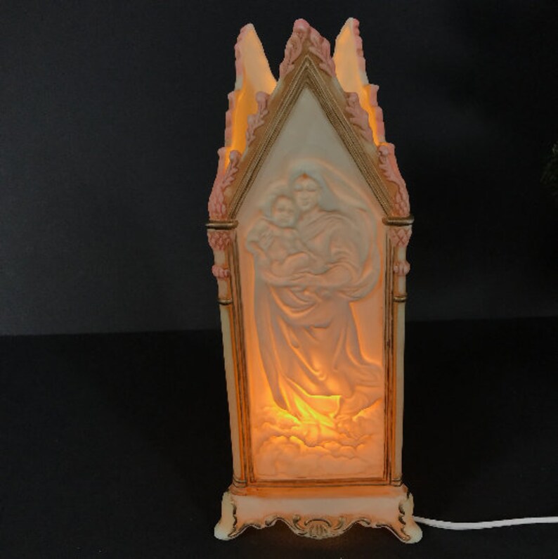 Vintage Porcelain Angel Night Light Ethereal Nursery Decoration ...