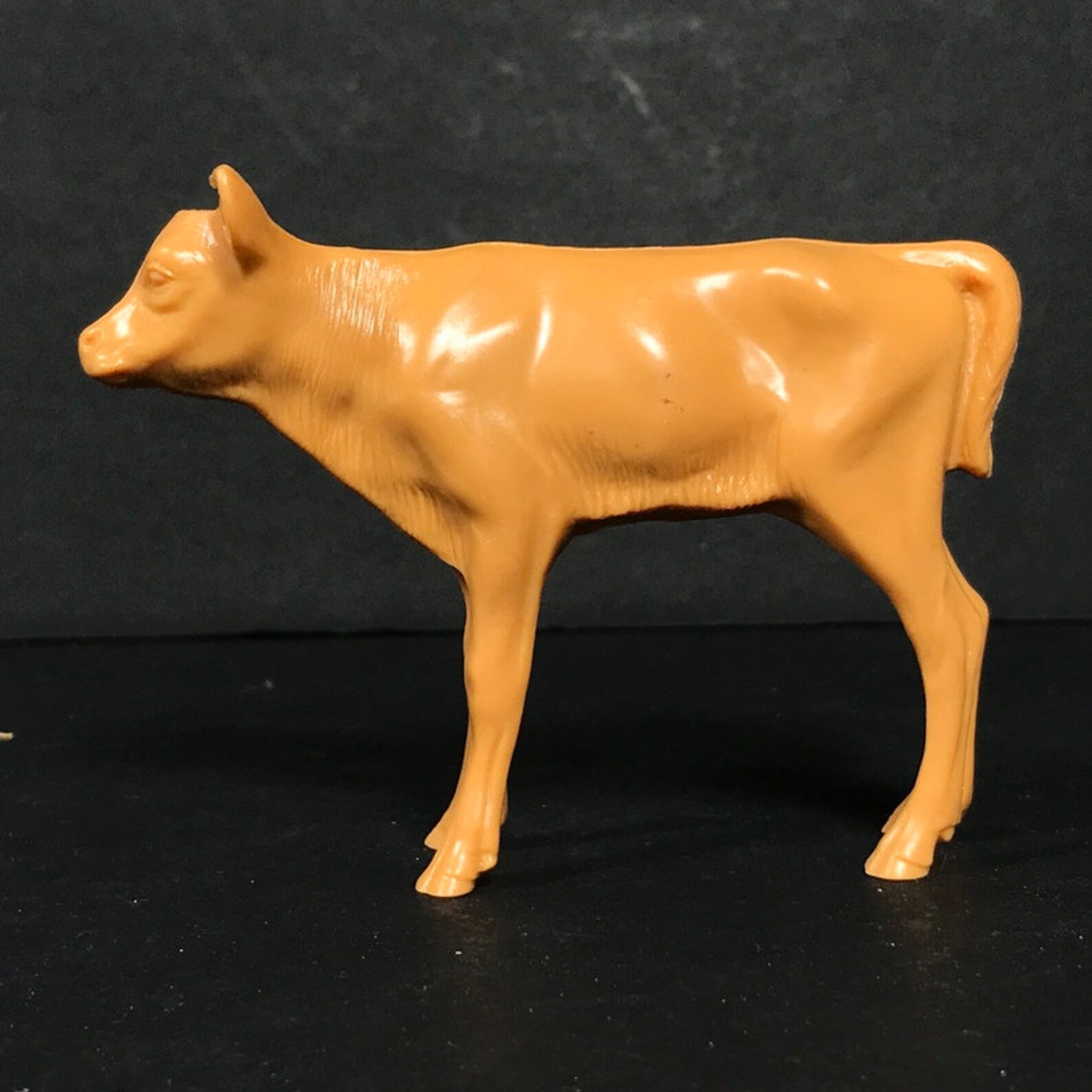 Vintage Hartland Plastics baby cow toy/Hard Plastic 1960s toy | Etsy