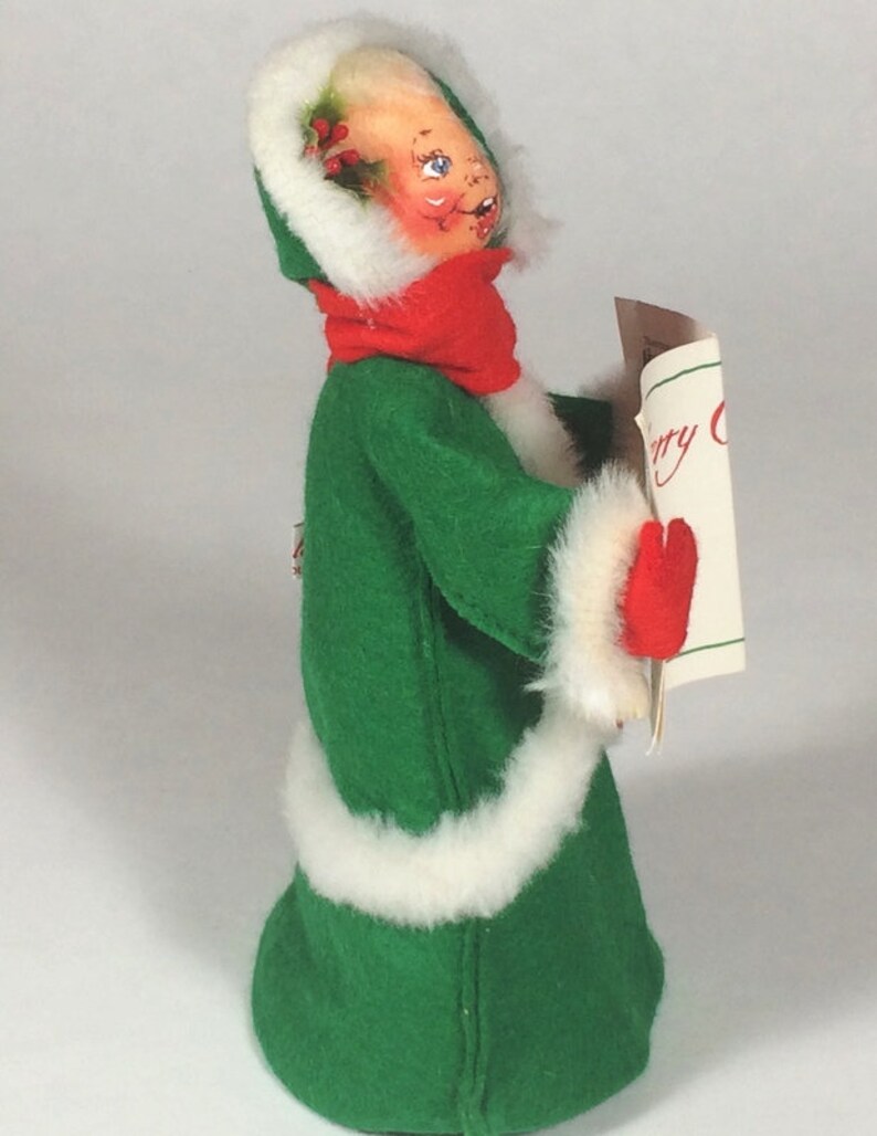 Annalee Woman Caroler Christmas Decoration Annalee Felt Doll | Etsy