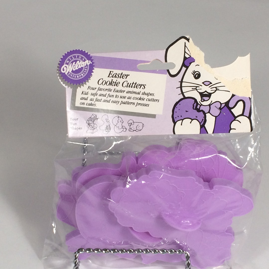 Vintage Wilton Easter Cookie Cutters, Set of 4 1980s Plastic Rabbit ...
