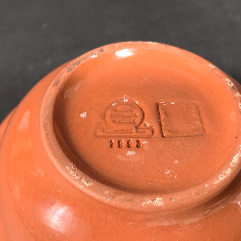 Vintage Redware pottery signed Rowe pottery Small Bowl | Etsy