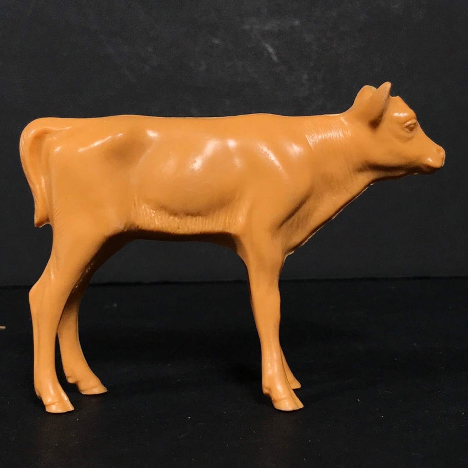 Vintage Hartland Plastics baby cow toy/Hard Plastic 1960s toy | Etsy