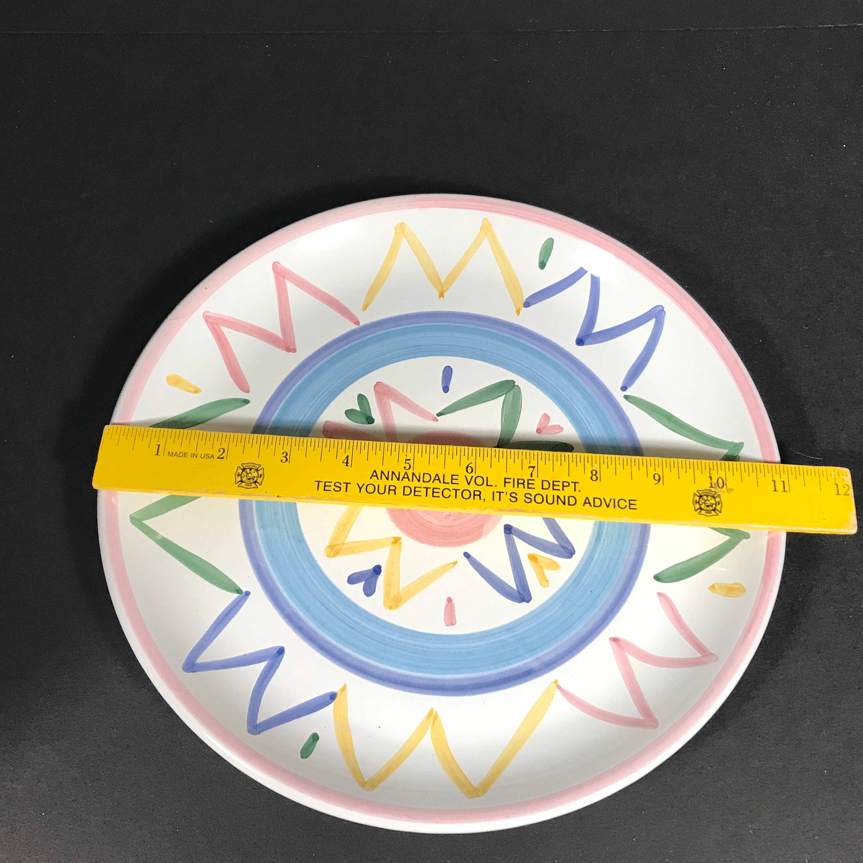 Caleca Pottery Dinner Plate Williams Sonoma Italian Vintage Italian Sol ...