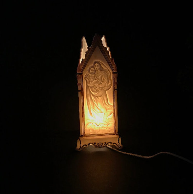 Vintage Porcelain Angel Night Light Ethereal Nursery Decoration ...