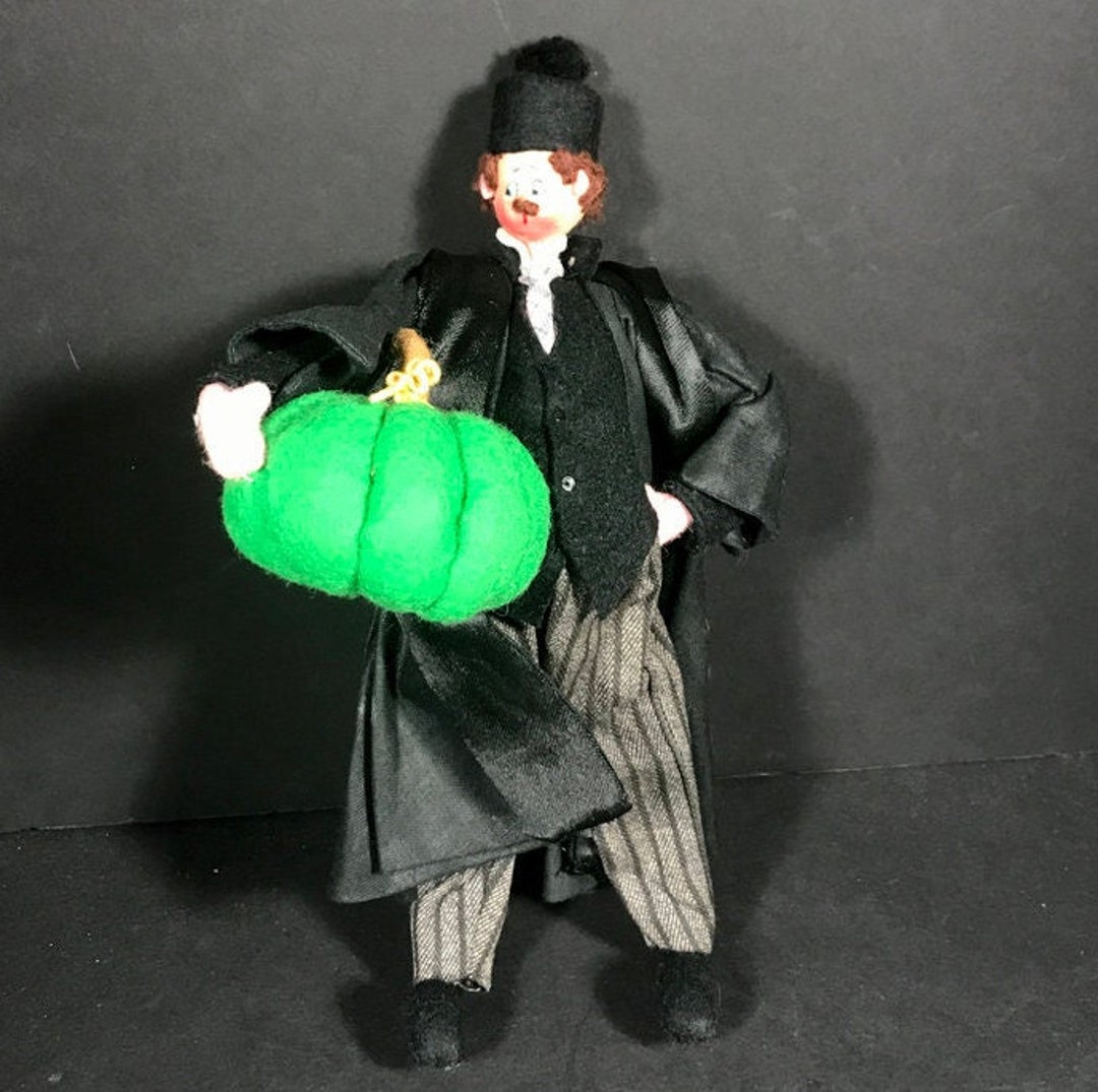 Vintage Spanish Felt Doll Klumpe Roldan Nistis Man Squash Pumpkin ...
