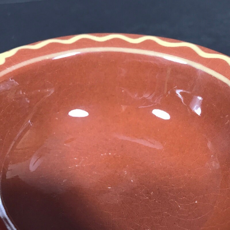 Vintage Redware pottery signed Rowe pottery Small Bowl | Etsy
