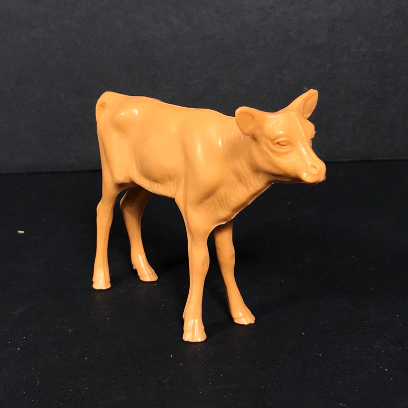 Vintage Hartland Plastics baby cow toy/Hard Plastic 1960s toy | Etsy