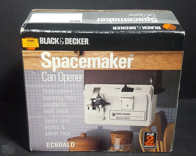 Black and Decker Spacemaker Electric Can Opener - Etsy