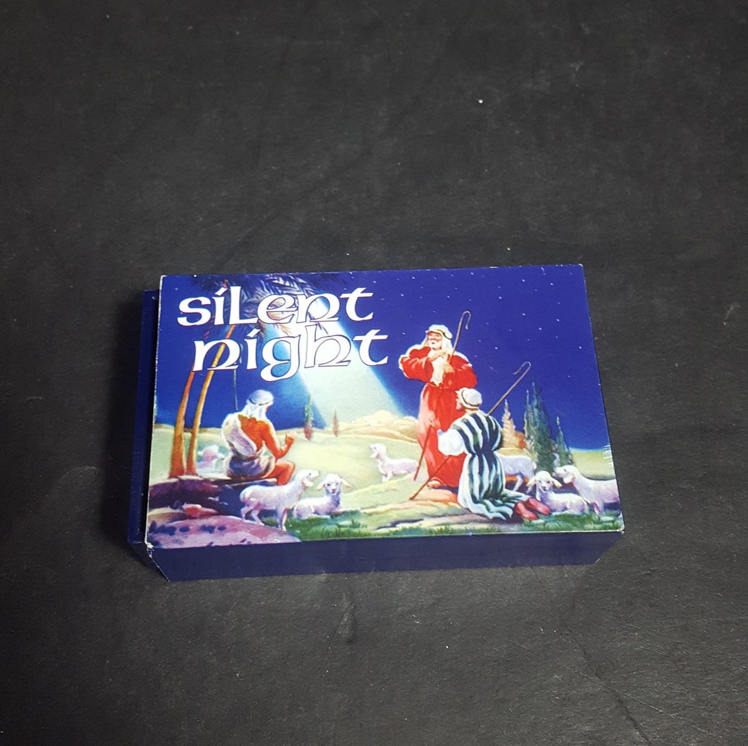 Mr. Christmas Silent Night Matchbox Size Nativity Scene Music Box Mary ...