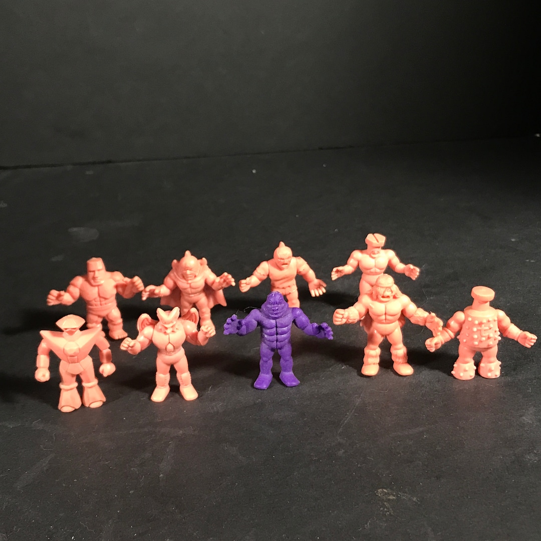 Vintage M.U.S.C.L.E. Men Figures Set of 9 Action Figures Mattel ...
