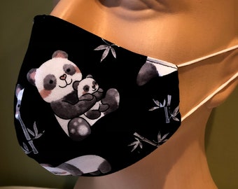 Panda Face Mask | Etsy