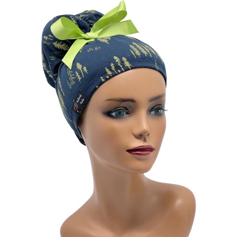 Stretch High Bun Scrub Cap,emma High Bun for Women, Ponytail Scrub Hat ...