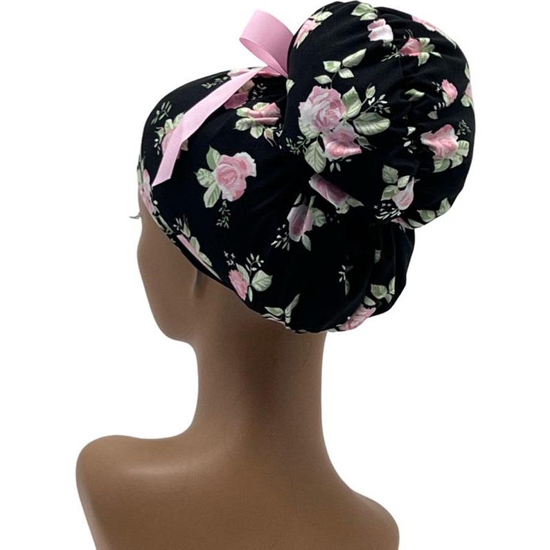 Stretch High Bun Scrub Cap,emma High Bun for Women, Ponytail Scrub Hat ...