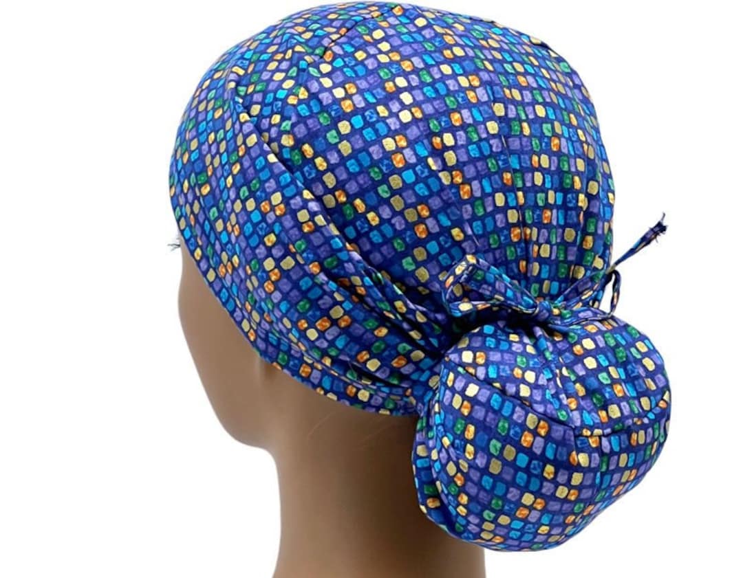 Ava Ponytail Scrub Caps for Women,ponytail Scrub Cap,flower Scrub Cap ...