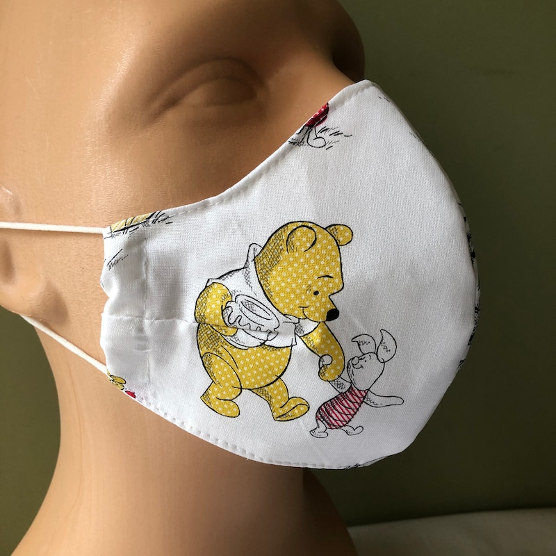 Winnie the Pooh Face Mask - Etsy