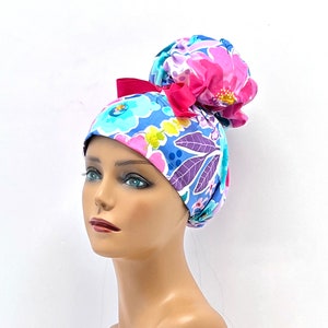 High Bun Scrub Cap,emma Nurse Cap,medical Cap,skull Cap,surgical Bonnet ...