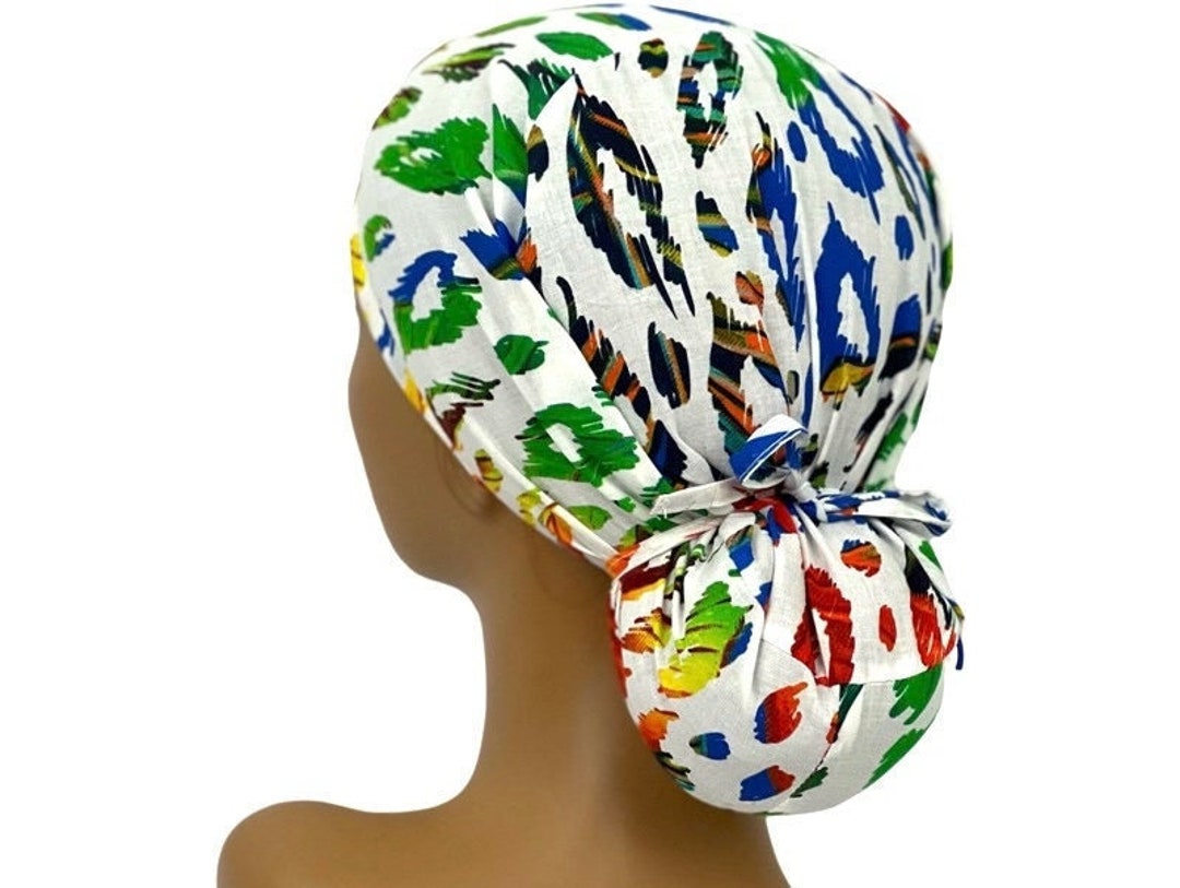 Ava Surgical Women Scrub Cap,cotton Batik Nurse Cap,medical Cap,skull ...