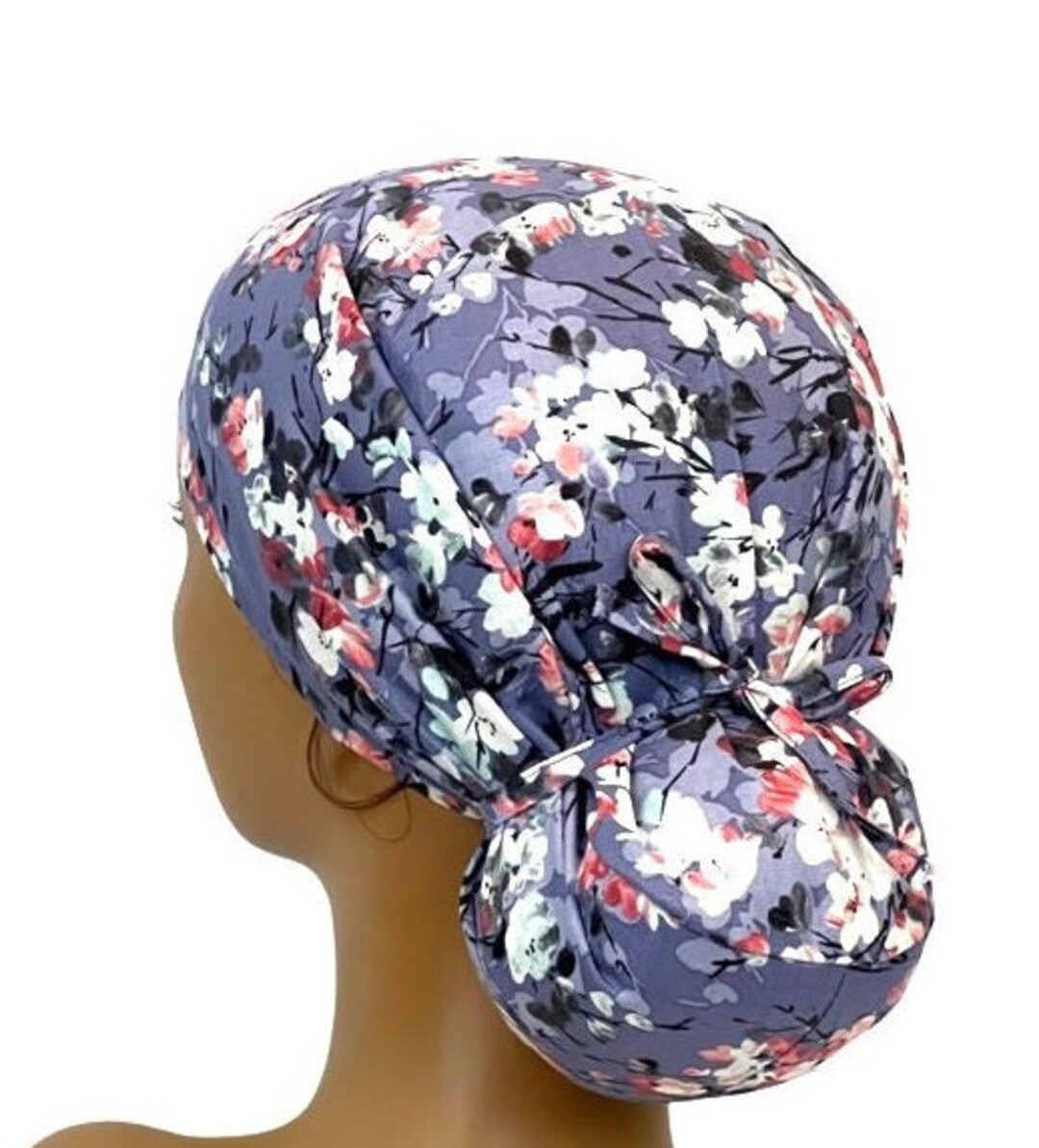 Ava Ponytail Scrub Caps for Women,flower Scrub Cap,medical Scrub Cap ...