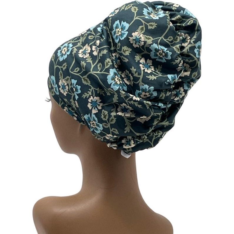 Stretch High Bun Scrub Cap,emma High Bun for Women, Ponytail Scrub Hat ...