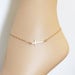 Gold Cross Anklet Sideways Cross Ankle Bracelet Gold Filled Chain Simple Cross Bridal Anklet ...
