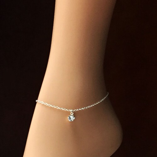 Swarovski Crystal Drop Anklet Ankle Bracelet Swarovski - Etsy