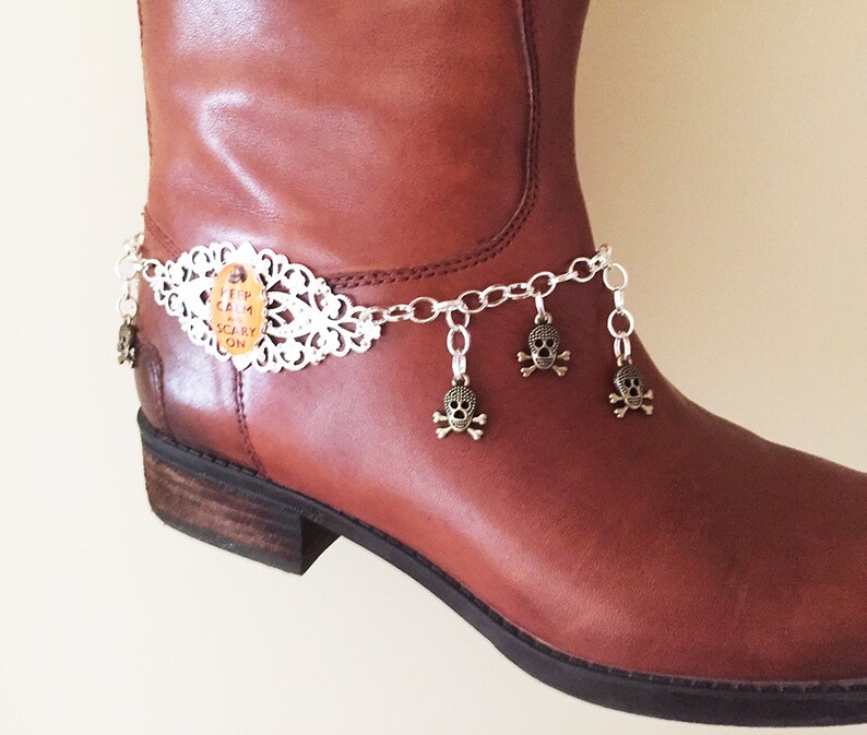 Halloween Boot Bracelet Skull Boot Anklet Halloween Jewelry - Etsy