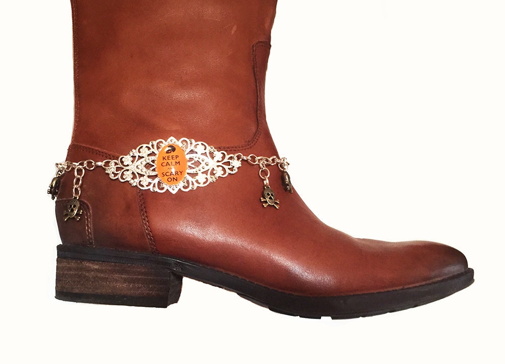 Halloween Boot Bracelet Skull Boot Anklet Halloween Jewelry - Etsy