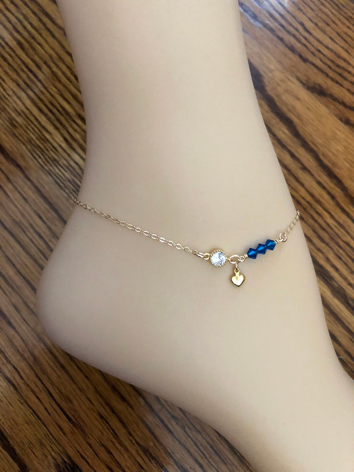 Something Blue Anklet Bridal Anklet Swarovski Anklet | Etsy