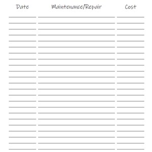Printable Vehicle Expense Tracker - Etsy