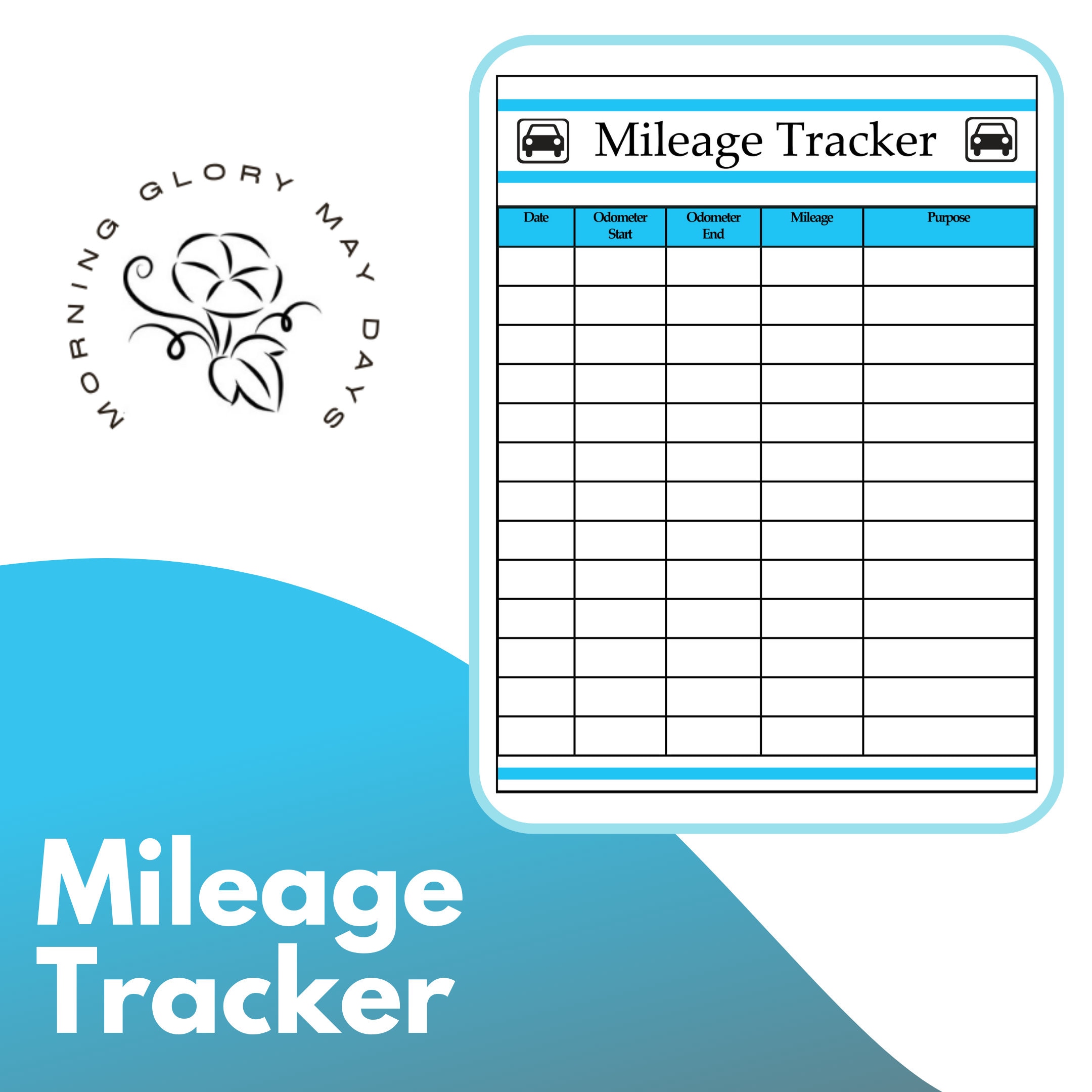 Printable Mileage Tracker - Etsy
