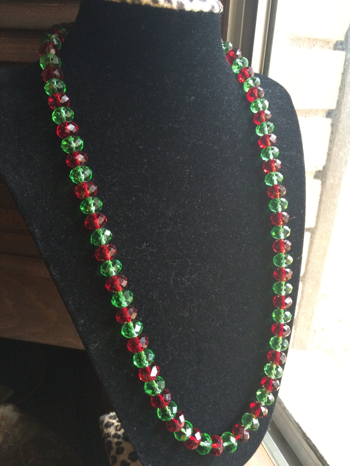 Red and Green Holiday Beads - Etsy