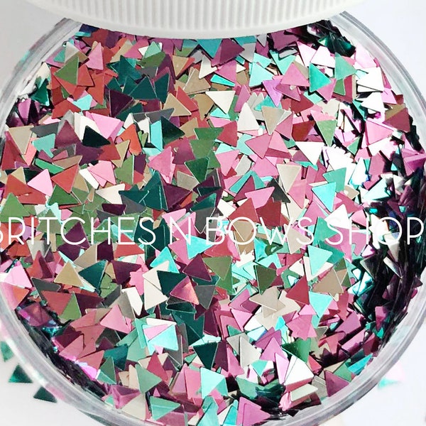 Triangle Glitter - Etsy