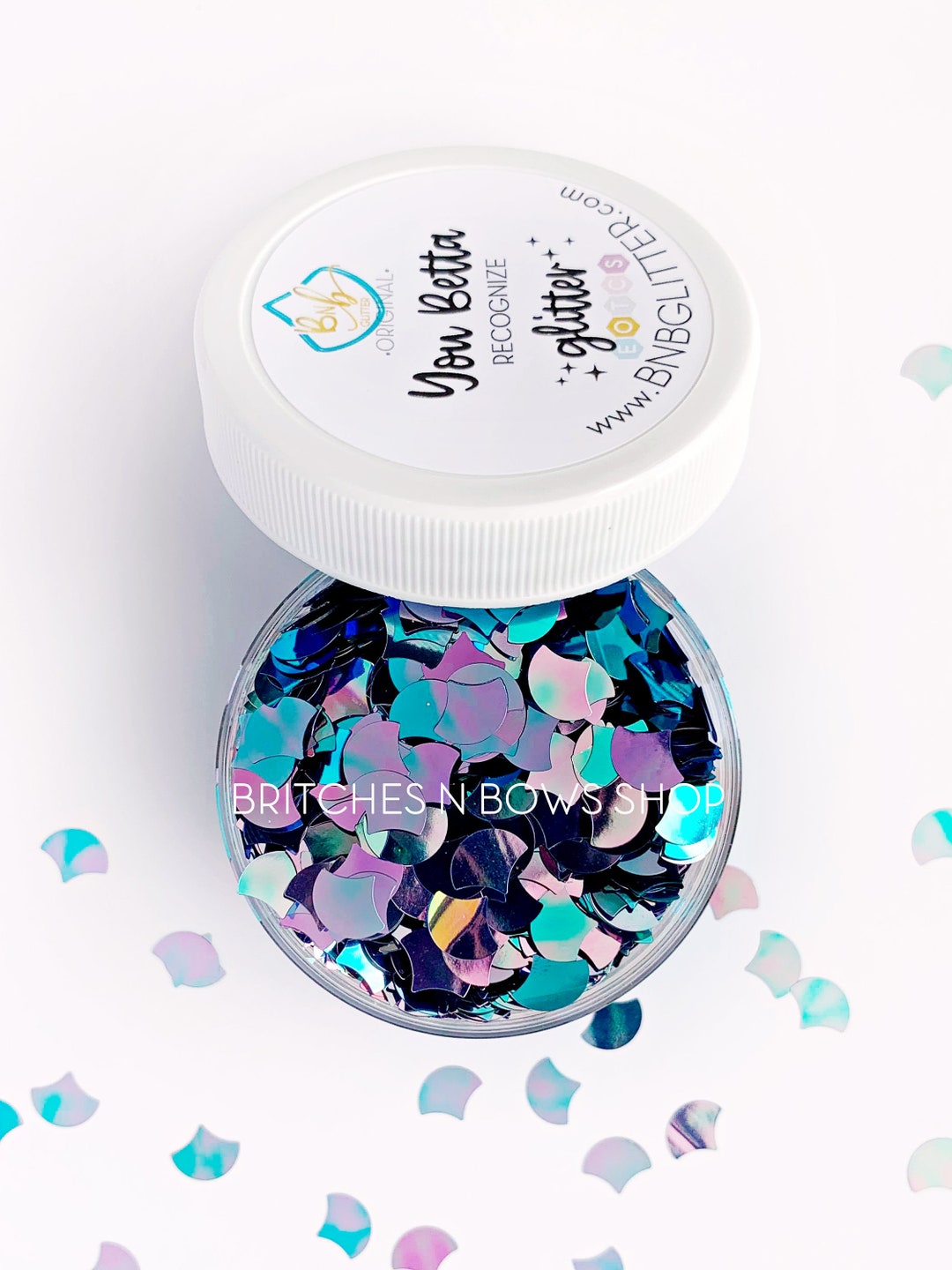 You Betta Recognize || Original Exclusive Scale Glitter Shape, 1oz Jar ...