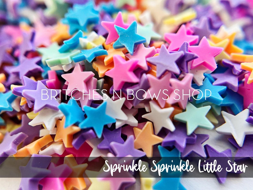 Sprinkle Sprinkle Little Star Fun || Polymer Clay FAKE Sprinkle Shapes ...