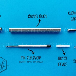 Stainless Steel Ballpoint Pen Pack || Create Your Own Pens • Set of 8 ...