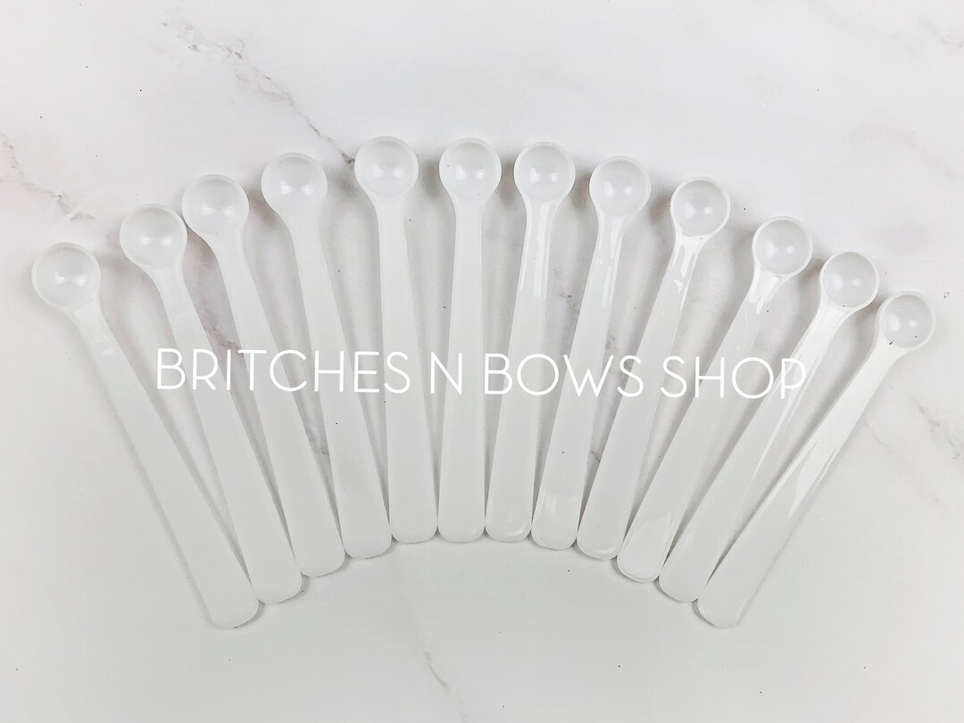 One Dozen Small Spoons for Tumbler Glitter Designing or Mica Scooping ...