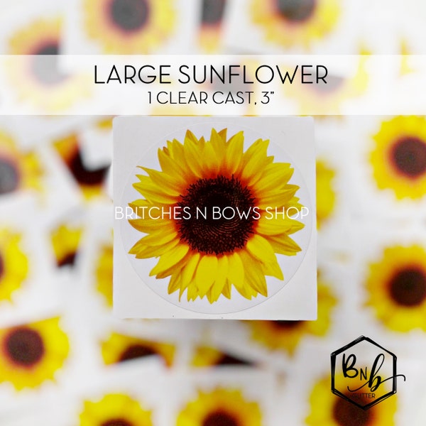 Large Sunflower Car Decals - Etsy